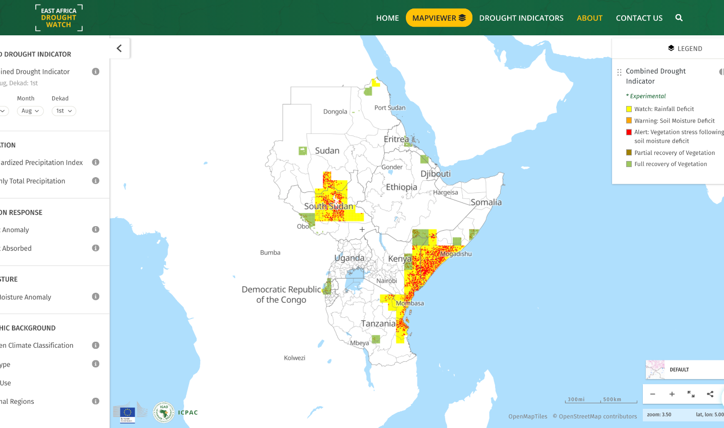 EADW | Combined Drought Indicator - East Africa Drought Watch - East ...